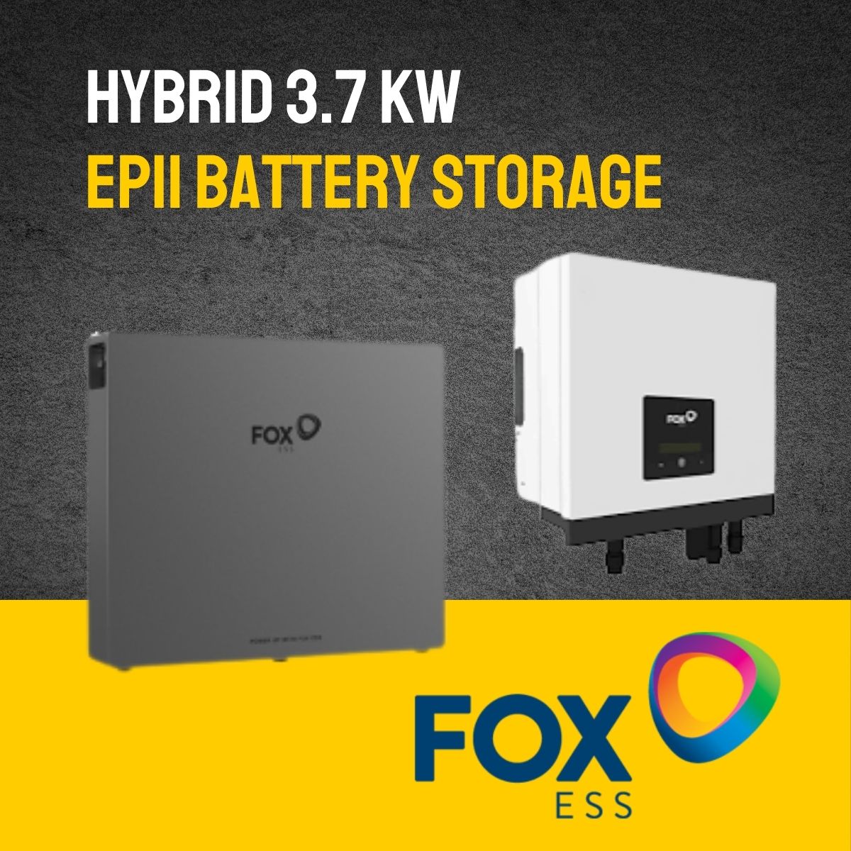 FOX Bundle H1 3.7kW Hybrid Inverter + EP11 Battery (10.36kWh Storage ...